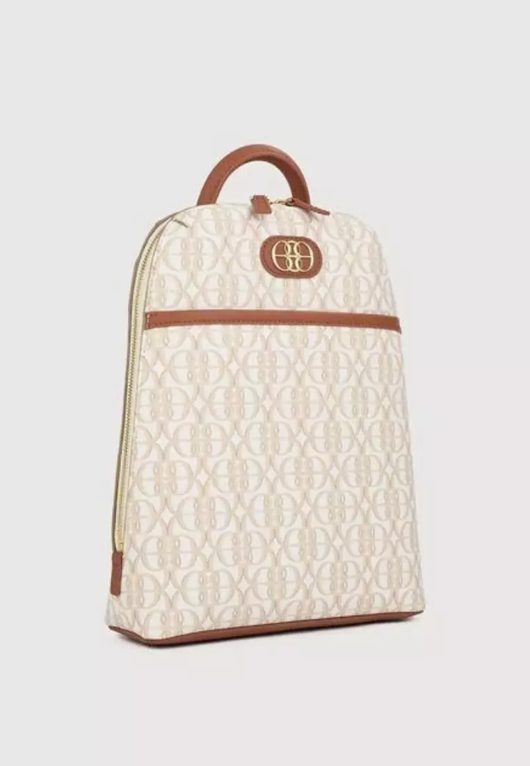 Jual BONIA La Luna Monogram Small Backpack White Latte Original 2025 ...