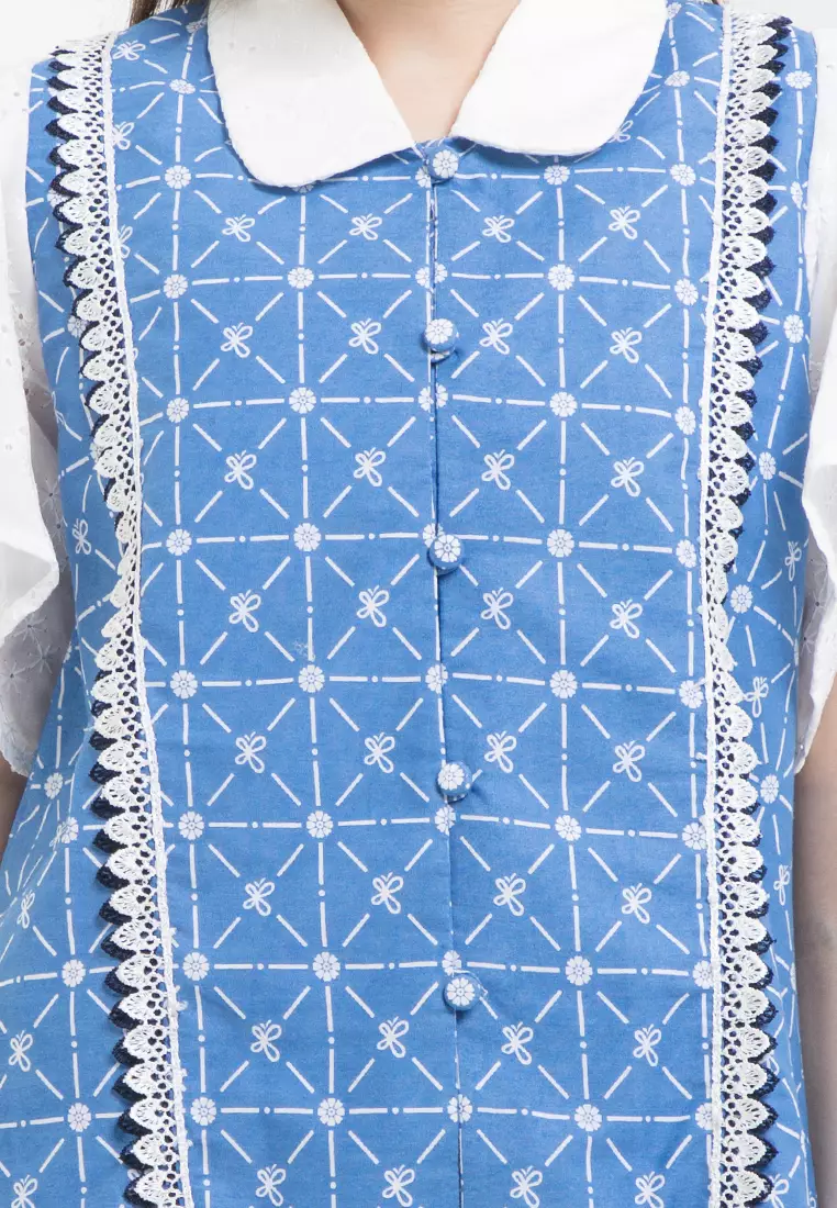 Jual Rianty Batik Atasan Blouse Crop Wanita Spesial Seruni Merona ...