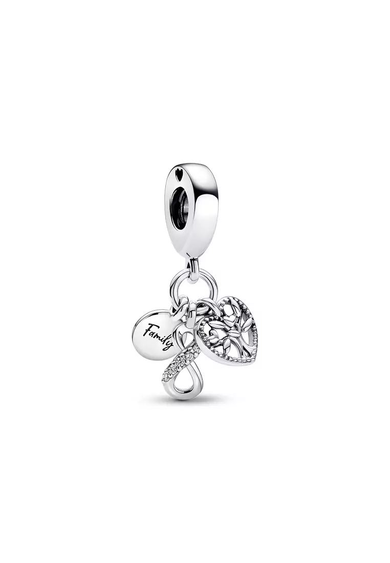 Buy PANDORA Pandora Family Infinity Triple Dangle Charm Online | ZALORA ...
