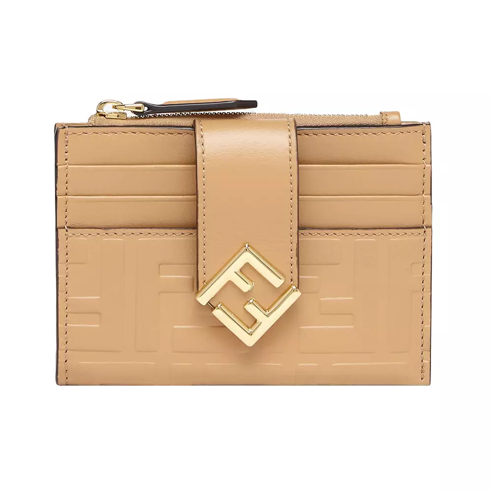 Jual Fendi FF Diamonds Zip Card Case Brown Original 2025 | ZALORA ...