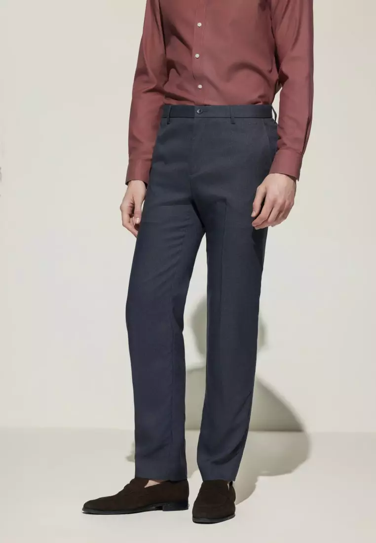 Buy G2000 G2000 Teflon Smart Fit Twill Suit Pants with Elastic Waist ...