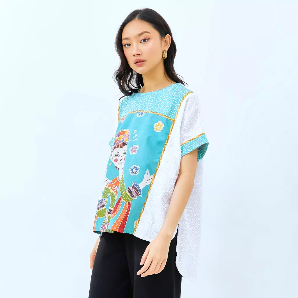 Jual Nona Rara Batik NONA RARA - Irna Tulis Betawi T2257, Baju Batik ...