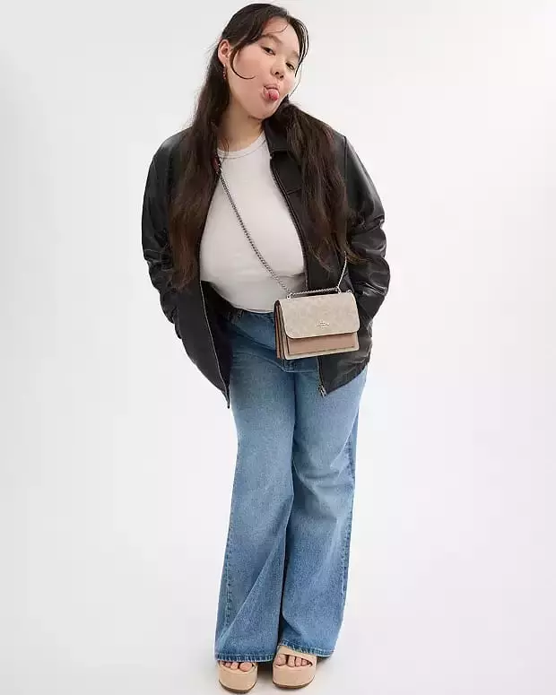 Jual Coach Mini Klare Crossbody Bag In Signature Canvas Silver/Sand ...