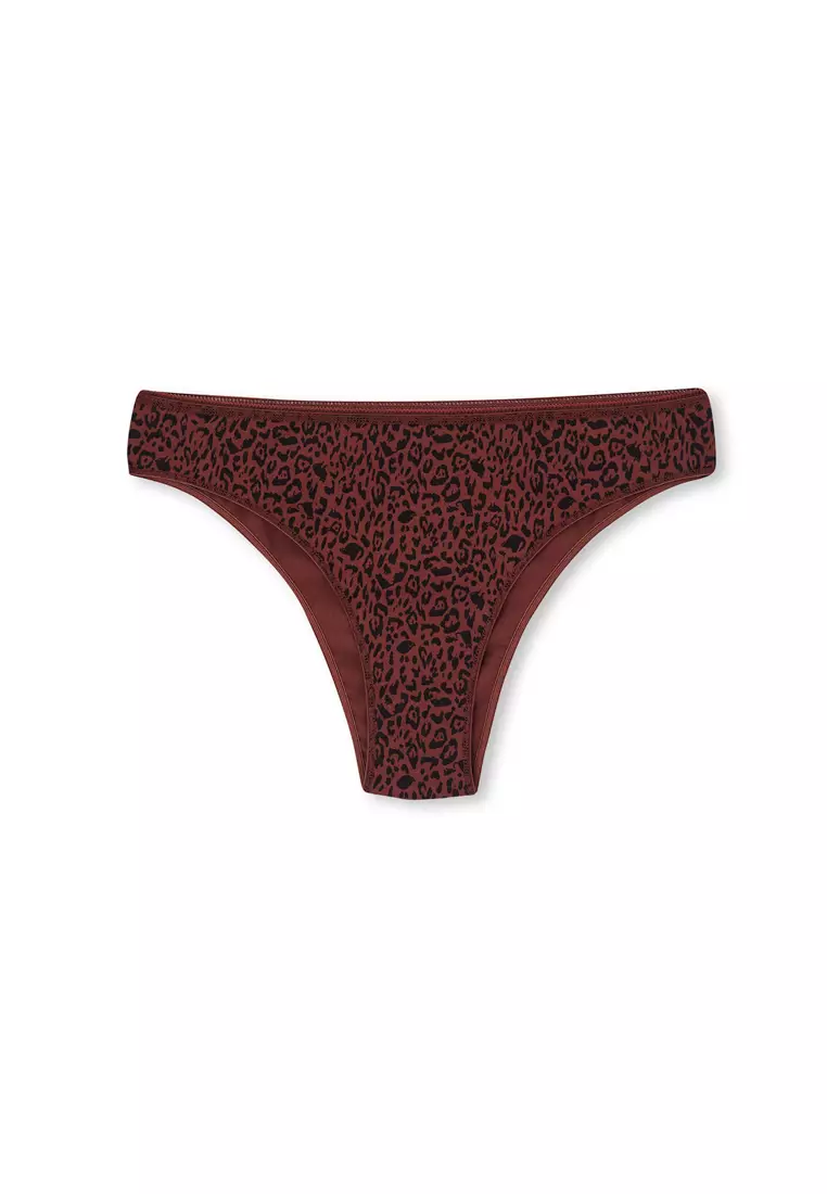 DAGİ 3-Pack Red Brown-Dark Beige Basic Brazilian, Leopard Print ...
