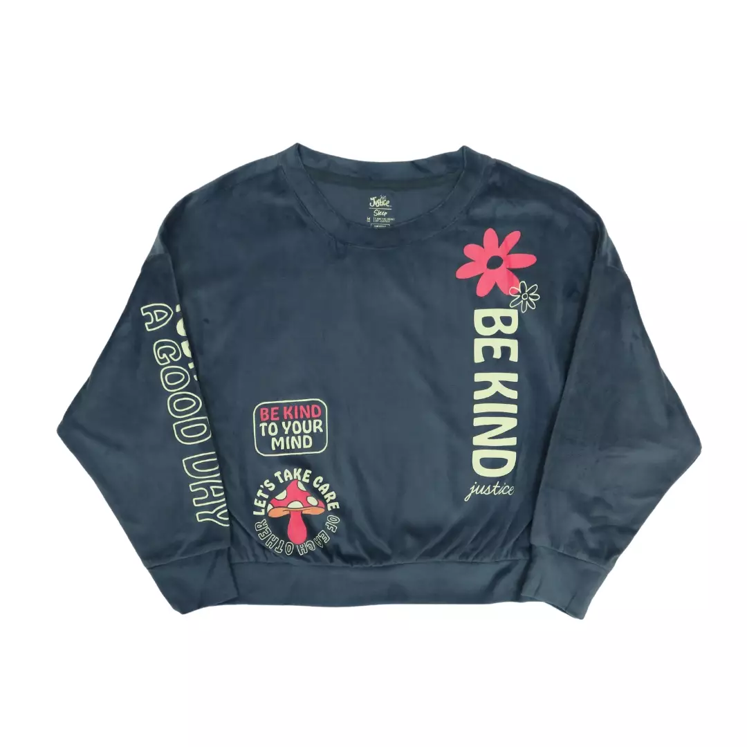 Jual Justice Justice Cozy Sleep Set-Baju Tidur Anak Perempuan(Hitam ...