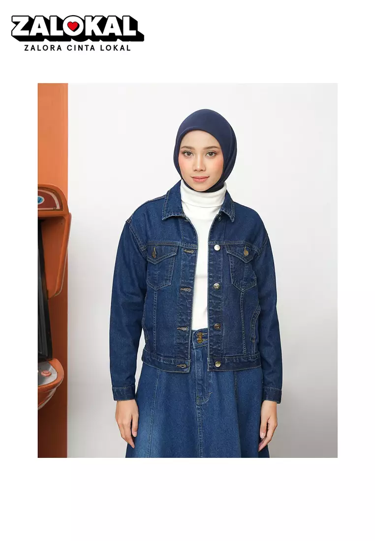 Jual geulis.id Geulis.id GENIRA DENIM CROP JACKET (2 warna) Outerwear ...
