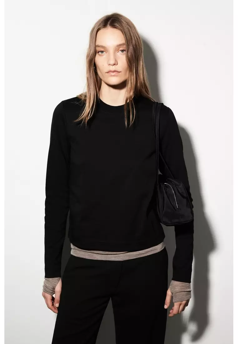 Buy COS CLEAN CUT LONG-SLEEVED T-SHIRT 2025 Online | ZALORA Philippines