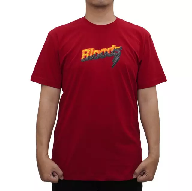 Jual Bloods Industries BLOODS TSHIRT BASIC T POSEIDON 02 MAROON ...