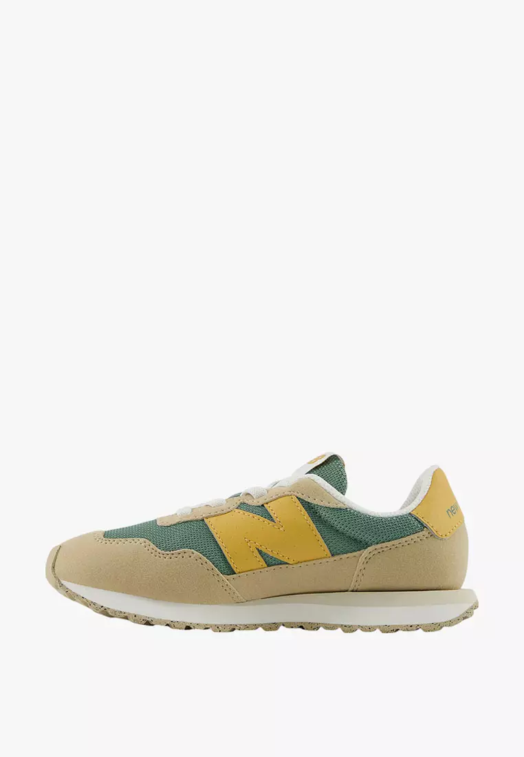 Buy New Balance 237 Boys Sneakers Shoes - Olive/Yellow 2025 Online ...