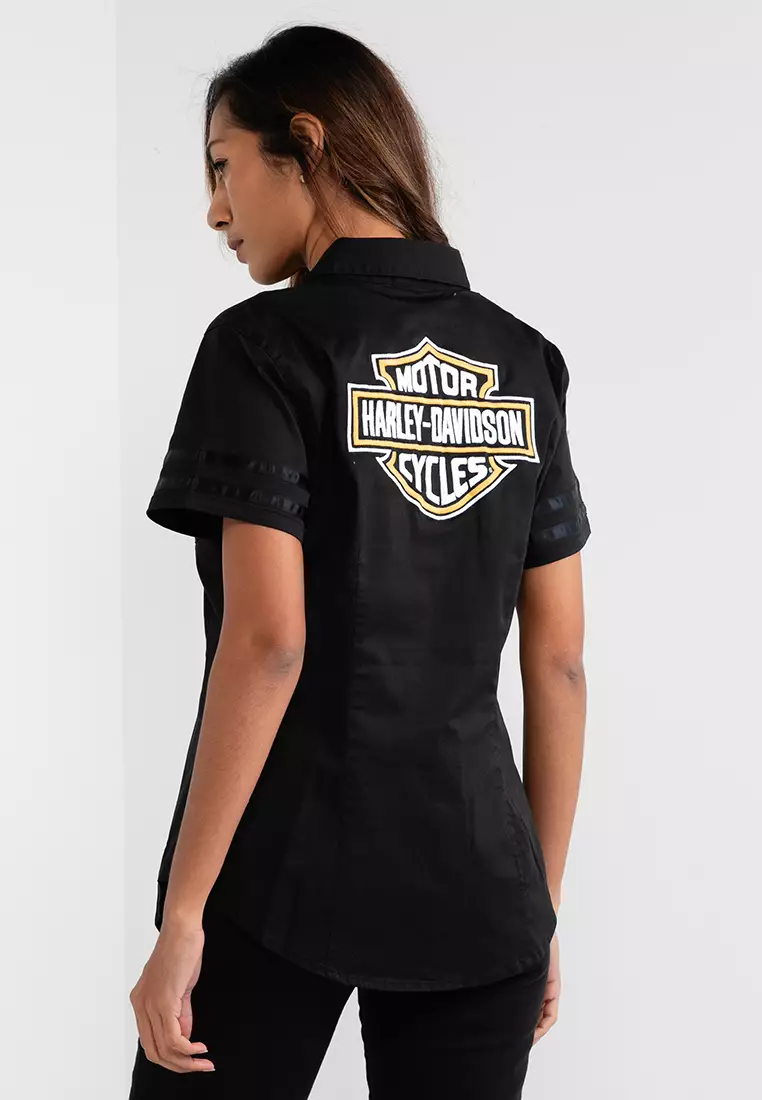 Buy Harley-Davidson Harley-Davidson Bar & Shield Zip Front Shirt 2024 ...