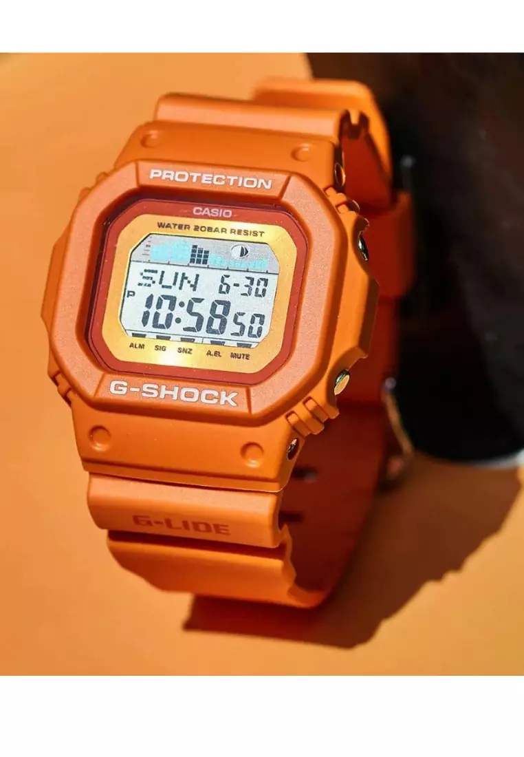 網上選購 Casio Casio G-Shock G-Lide Digital Orange Resin Strap Unisex Watch ...