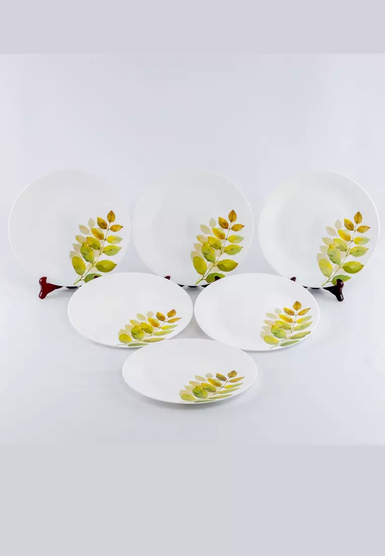 Buy La Opala La Opala 6 Pcs 27cm Ivory Series Opalware Dinner Plate ...
