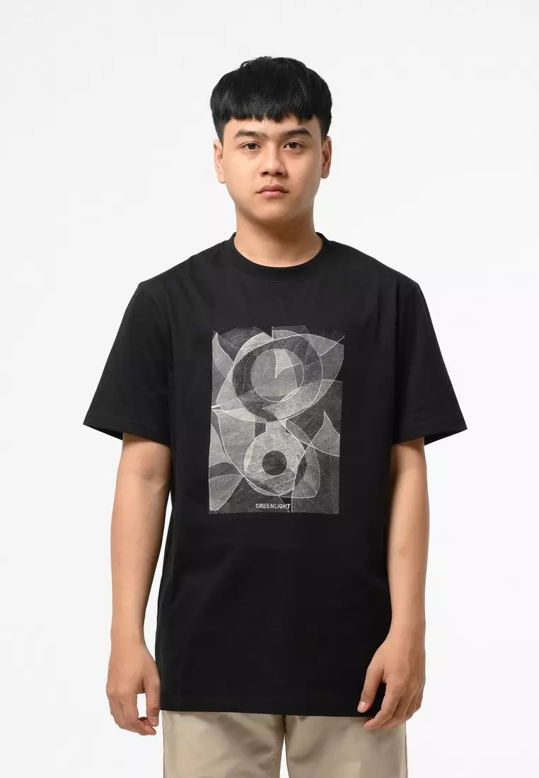 Jual GREENLIGHT Greenlight Men's T-Shirt Short Sleeve Regular Fit Leaf ...