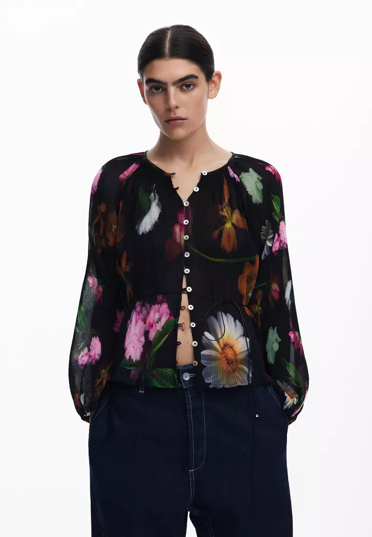 Jual Desigual Floral blouse Original 2025 | ZALORA Indonesia
