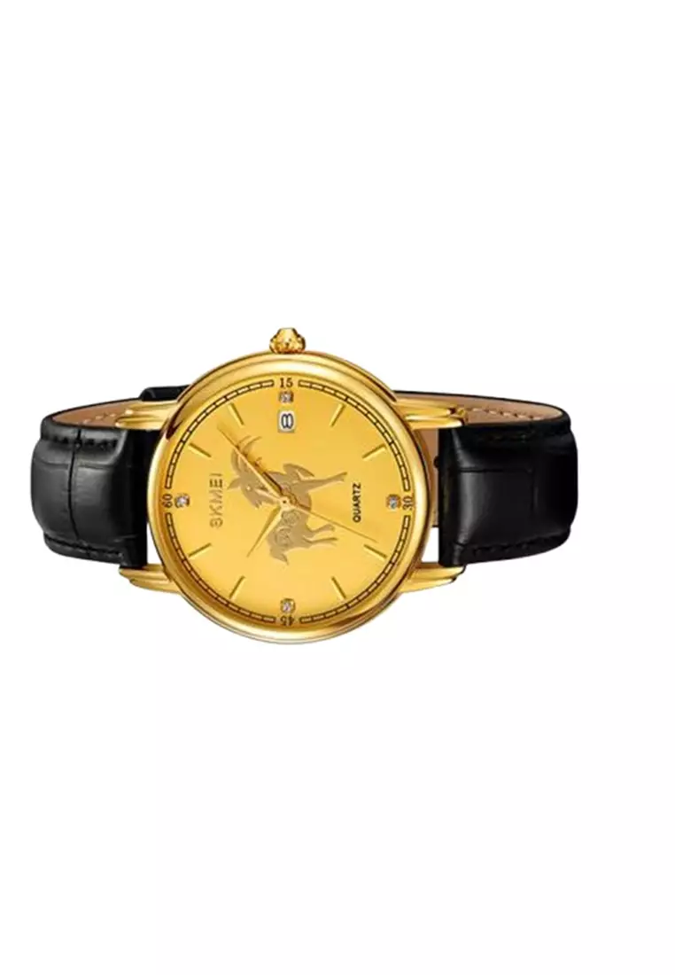 Jual SKMEI Jam Tangan Quartz Analog Shio Chinese Zodiac Waterproof 30M ...