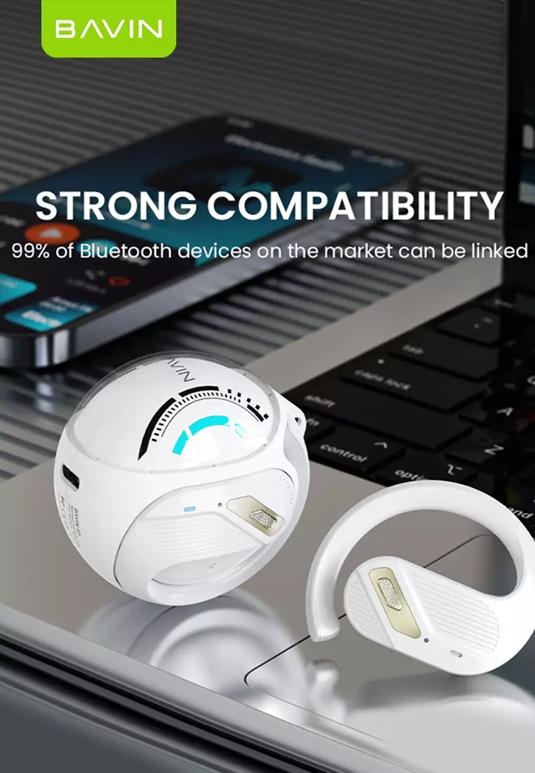 Buy BAVIN BA69 TWS Bluetooth 5.3V Open Ear Headset Bluetooth Wireless ...