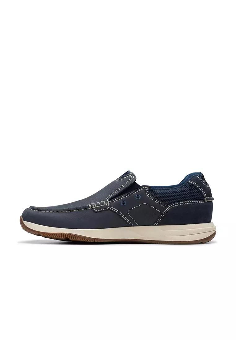 Buy CLARKS Mens Sailview Step Navy Nubuck 2025 Online | ZALORA