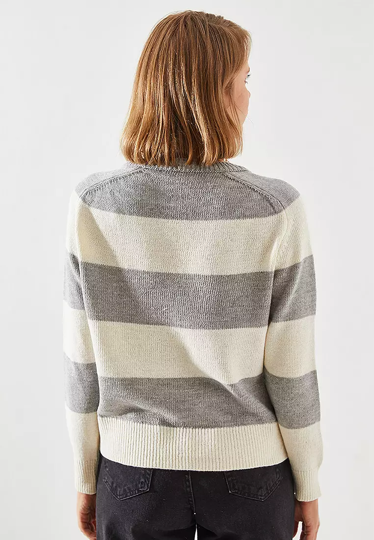 Buy Bianco Lucci Stripe Raglan Sleeves Sweater 2025 Online | ZALORA