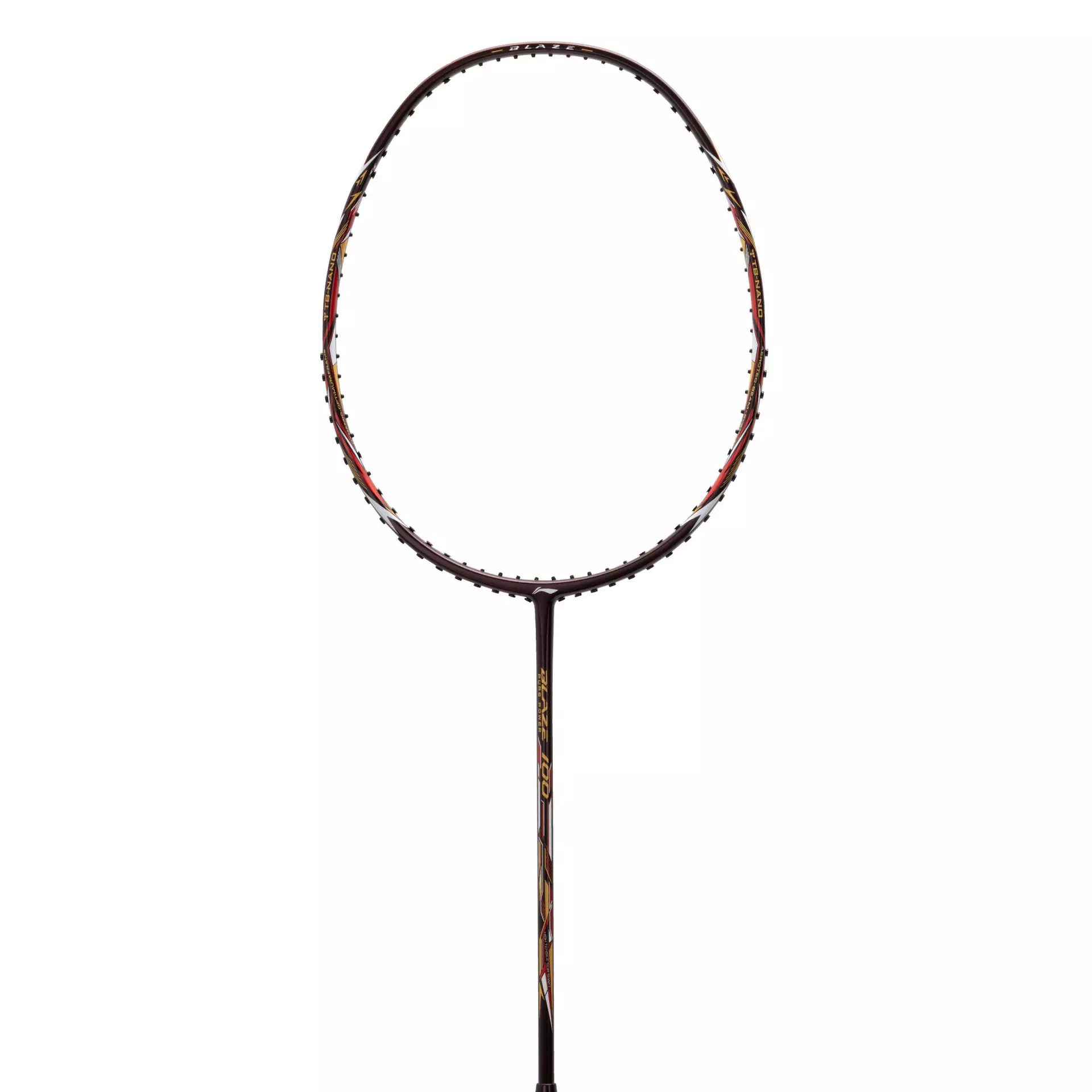 Jual LI-NING Li-Ning Badminton Racket Blaze 100 78 Grams - Merlot/Gold ...