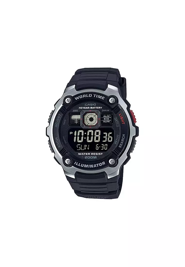 Casio Men Digital Watch AE-2000W-1BV Black Resin Strap 2025 | Buy Casio Online | ZALORA Hong Kong