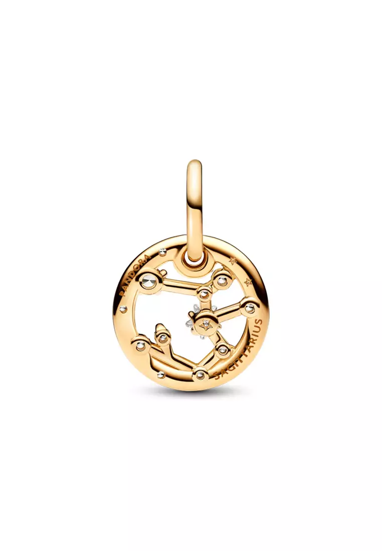 Buy PANDORA Pandora 14K Gold Plated Sagittarius Zodiac Dangle Charm ...