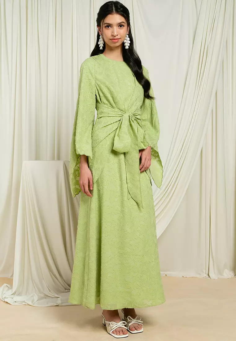 Buy Lubna Anisha Wrap Dress Online | ZALORA Malaysia