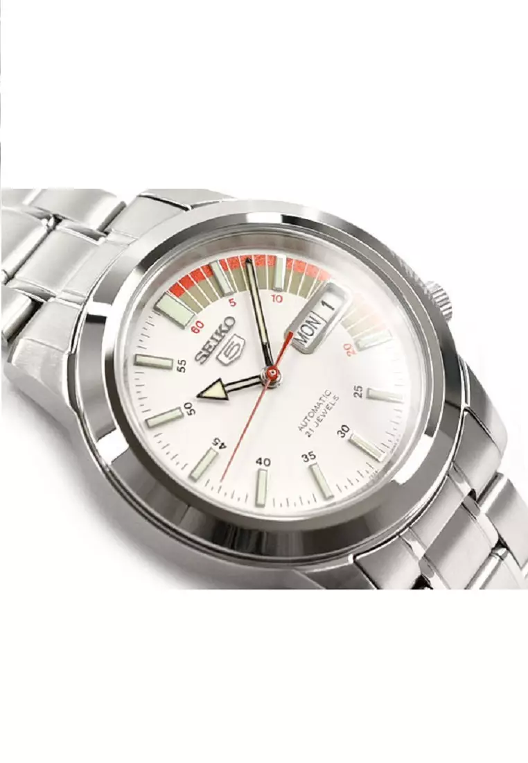Jual Seiko 5 Automatics 21 Jewels SNKK25K1 Stainless Steel Silver ...