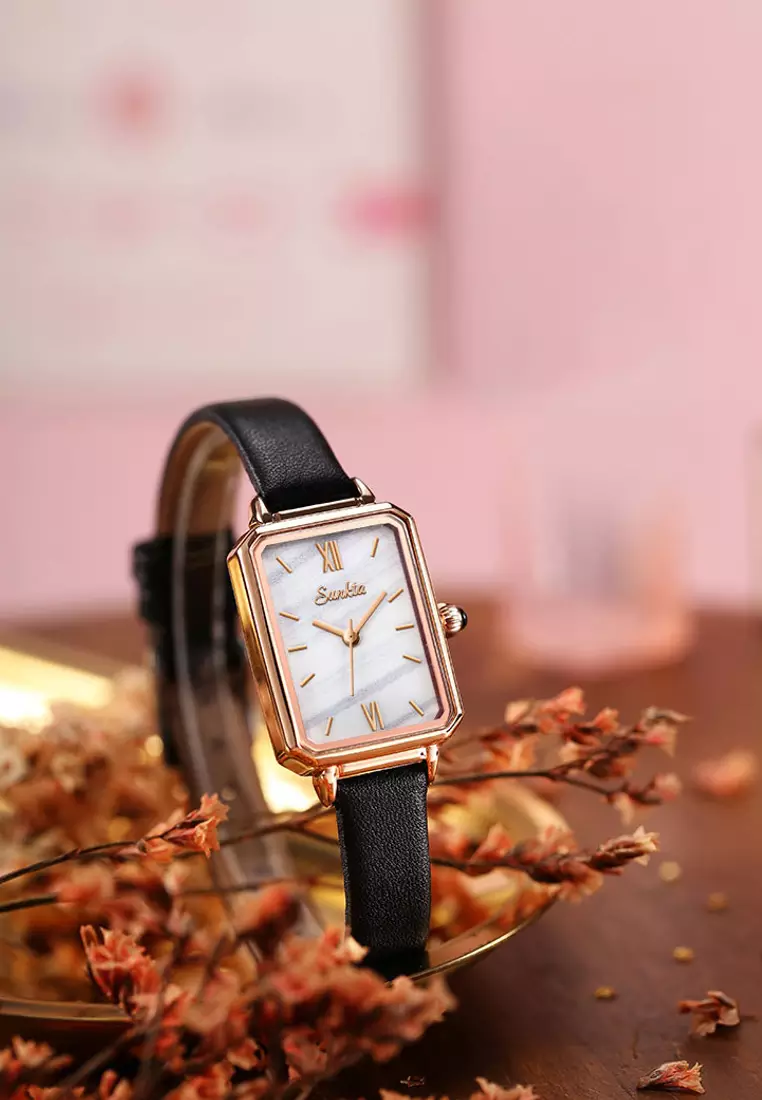 Buy LIGE SUNKTA Ladies Octagonal Quartz Watch, 27x20mm, Mother of Pearl ...