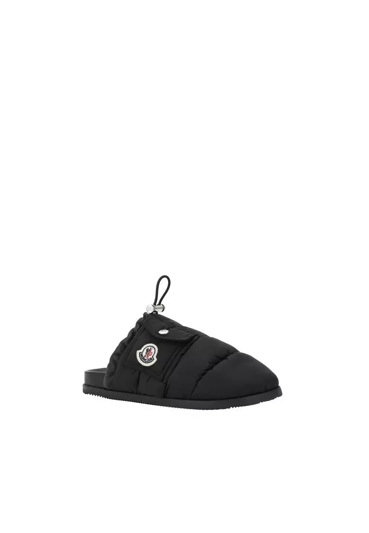 Moncler Quilted Padded Mules with Adjustable 2025 | Buy Moncler Online ...