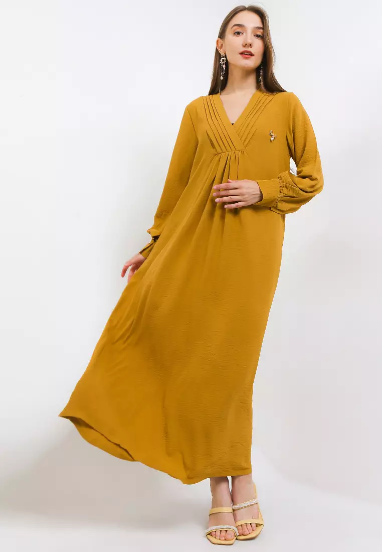 Jual HAZELNUT Tigriel Dress Original 2025 | ZALORA Indonesia