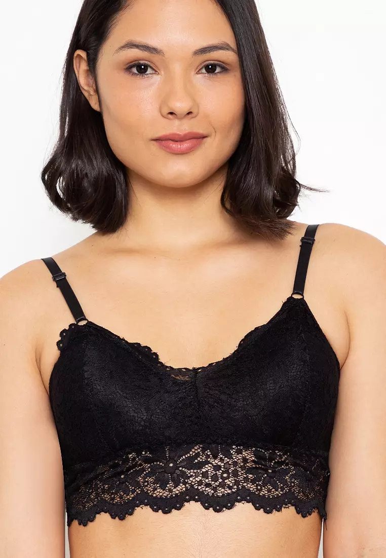 Buy Golden Ticket Super Savers Lace Sexy Bralette With Removable Pads