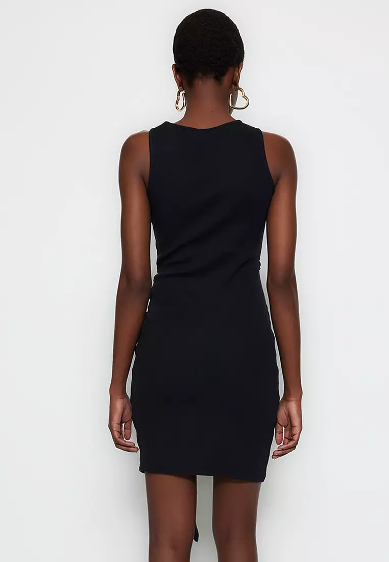 Buy Trendyol Ribbed Flexible Fitted Knitted Dress 2024 Online | ZALORA