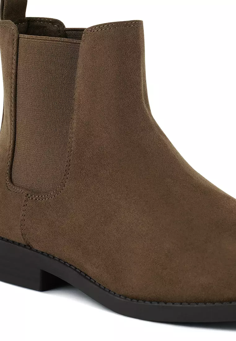 Buy London Rag Brown Micro Suede Chelsea Boots Online | ZALORA Malaysia