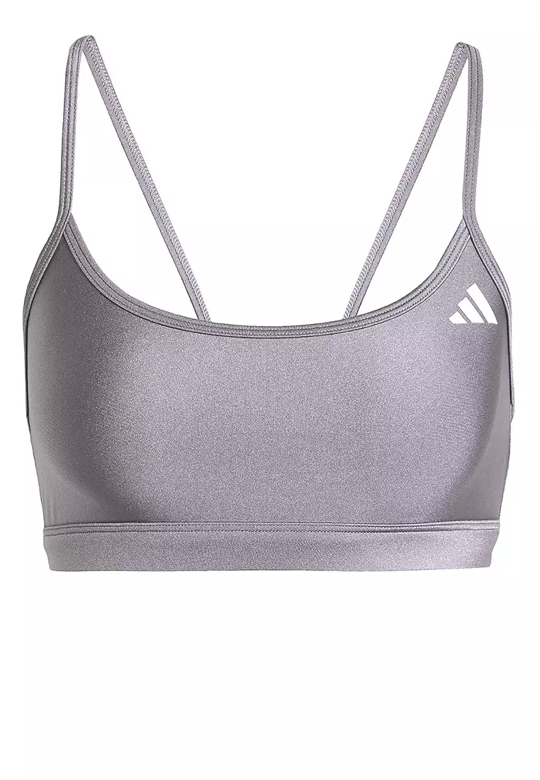 Buy ADIDAS Aeroreact Training Light-Support Shiny Bra 2025 Online ...