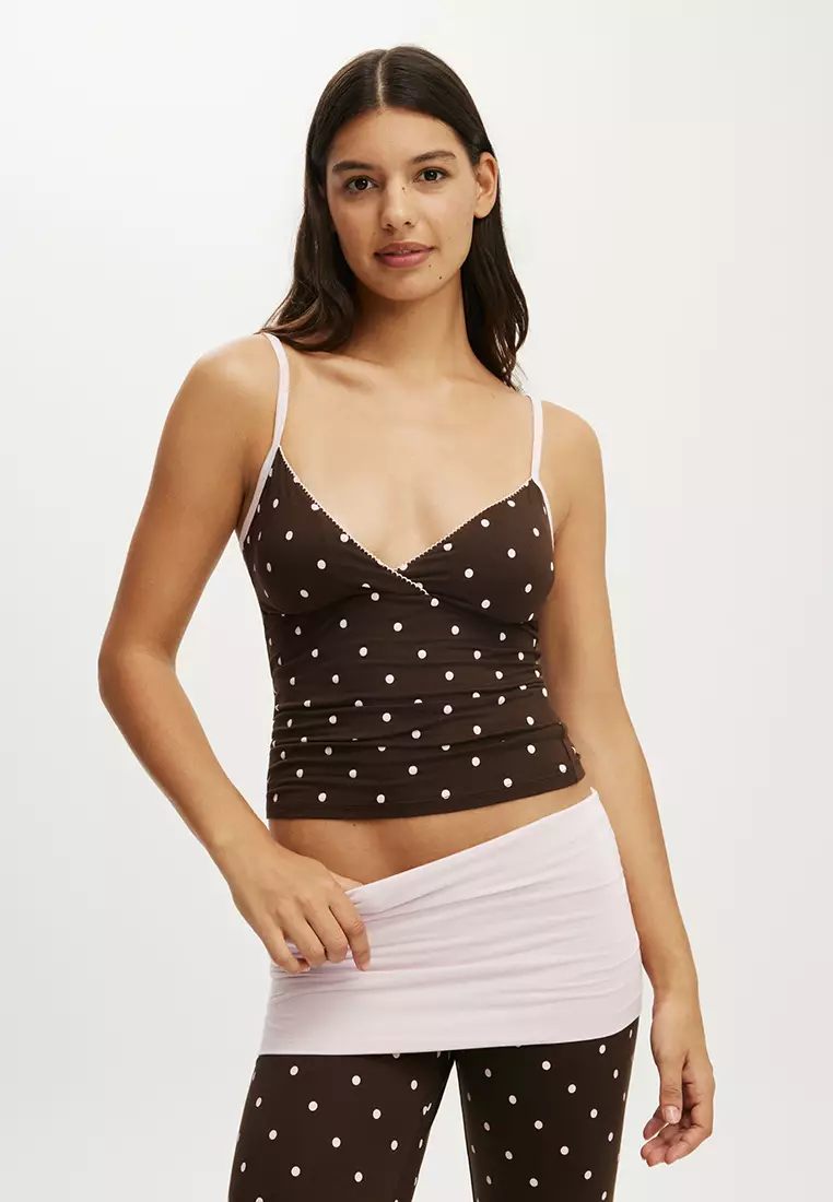 Buy Cotton On Body Airy Soft Triangle Cami Top 2026 Online | ZALORA