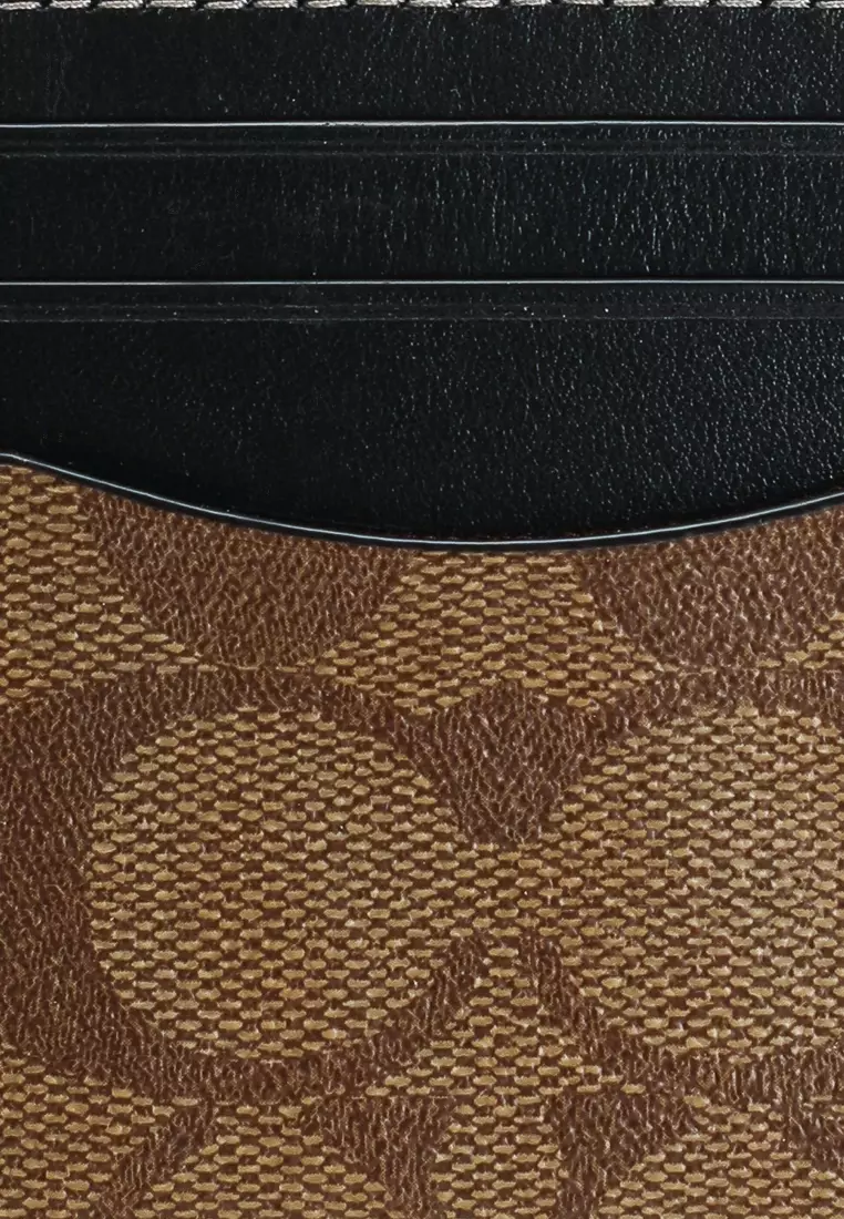 Buy Coach Slim ID Card Case In Signature Canvas 2026 Online | ZALORA