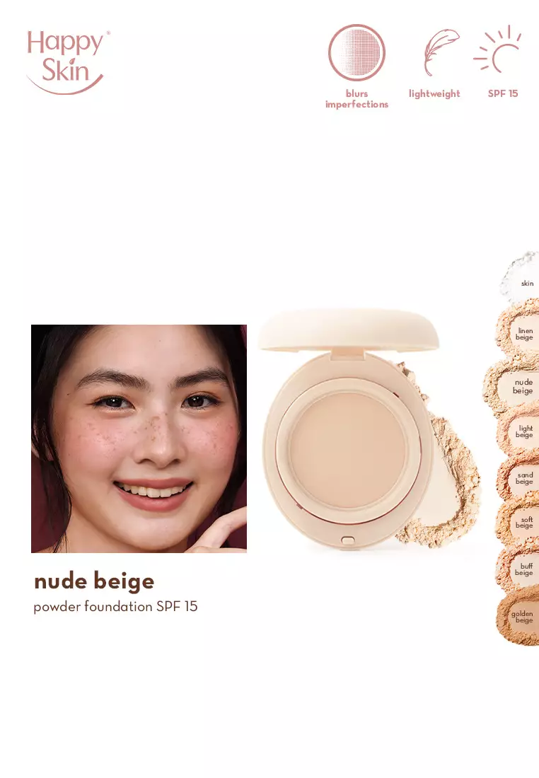Buy Happy Skin Off Duty Powder Foundation In Nude Beige 2024 Online ...