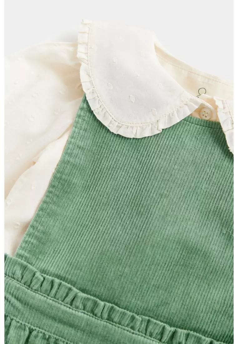 Buy Mothercare Cord Pinny Dress and Blouse Set 2025 Online | ZALORA ...