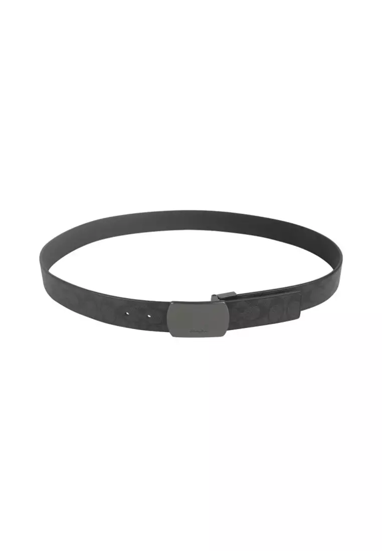 Coach Plaque Buckle Cut To Size Reversible Belt 38mm CY941QBMI5 2026 ...