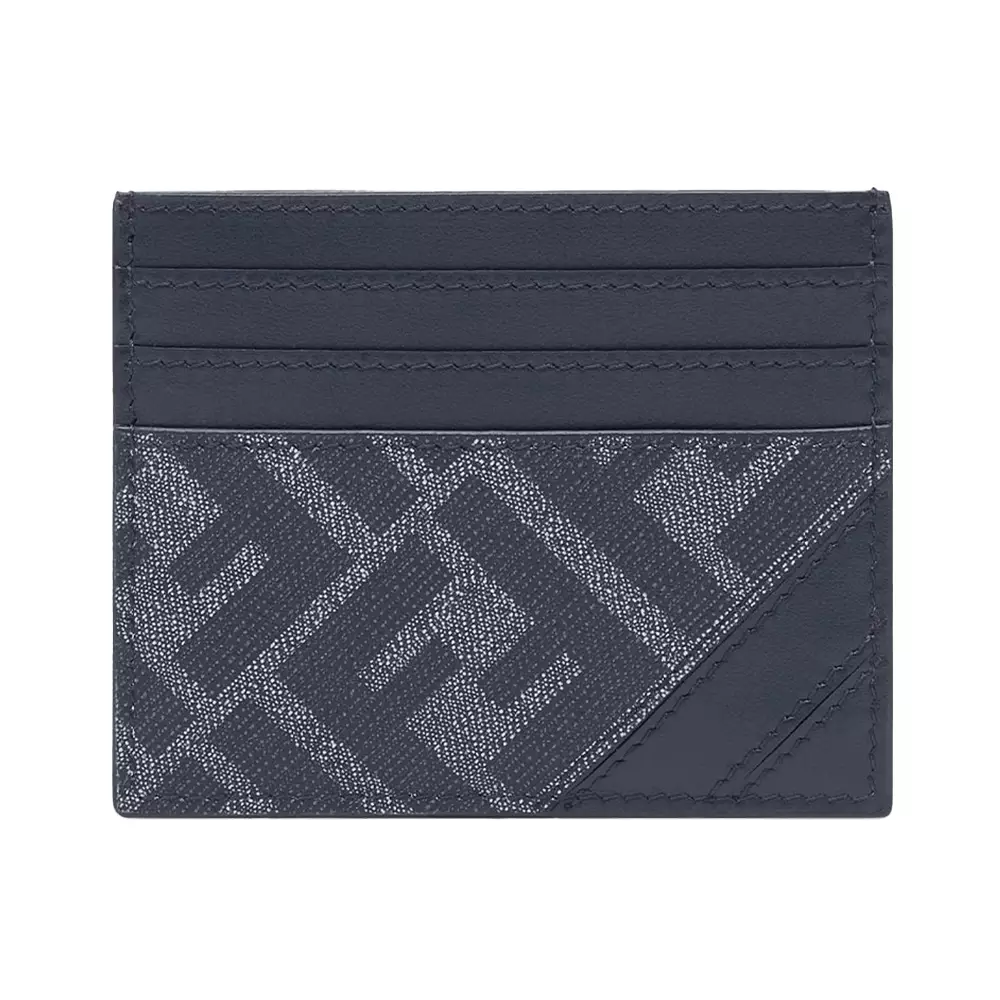 Jual Fendi FF Diagonal Canvas Card Holder Blue Original 2025 | ZALORA ...