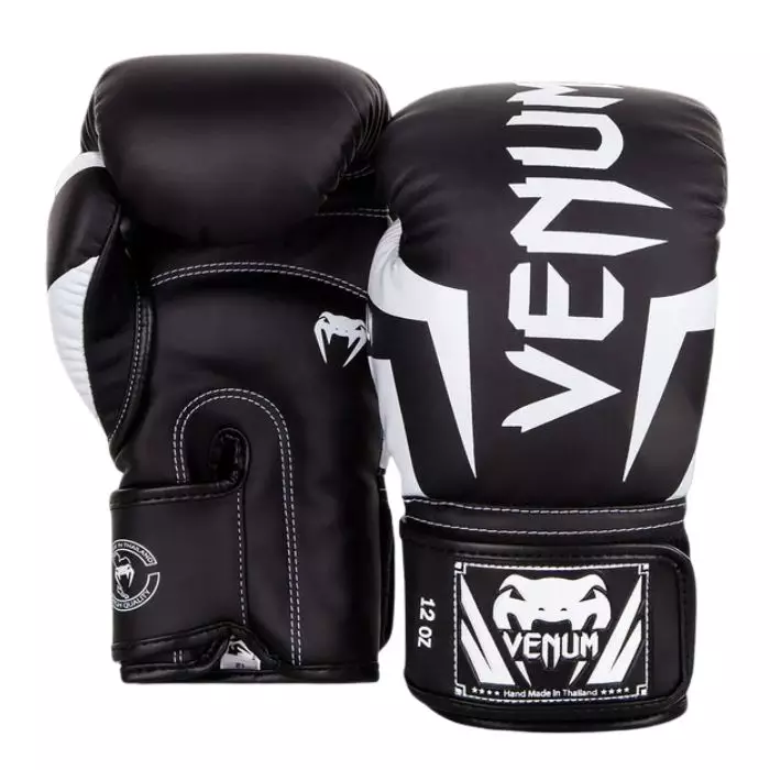 Jual VENUM Sarung tinju Venum boxing glove Elite Black White Original ...