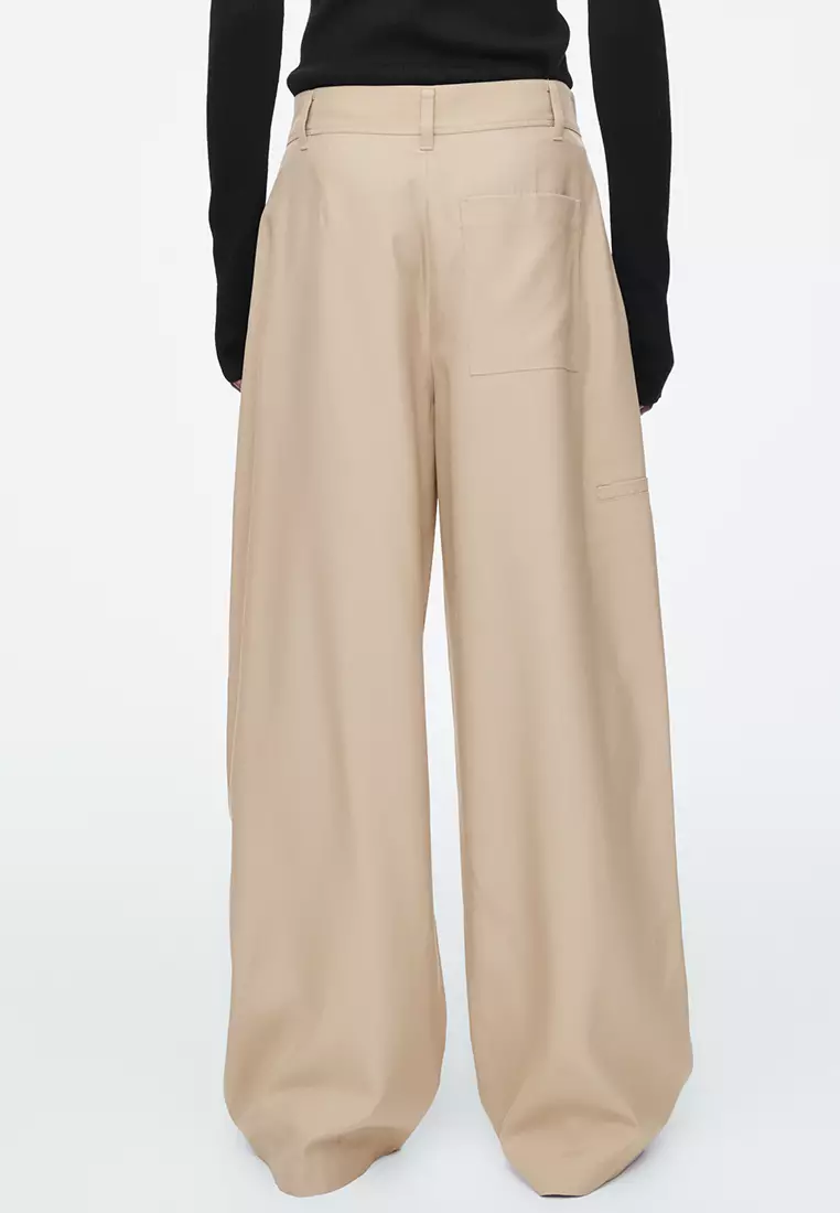 Buy COS Barrel-Leg Utility Trousers Online | ZALORA Malaysia