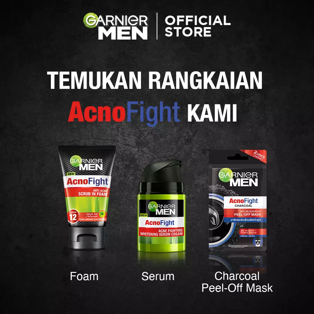 Jual GARNIER Garnier Men Acno Fight Acne Fighting Brightening Serum Cream 40ml Original 2025 ...