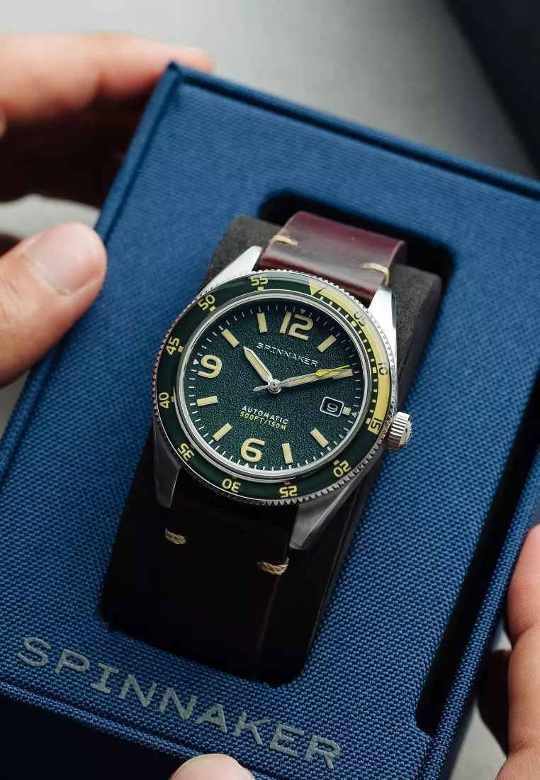 Buy Spinnaker Spinnaker Men's 43mm Fleuss Automatic Watch With Brown ...