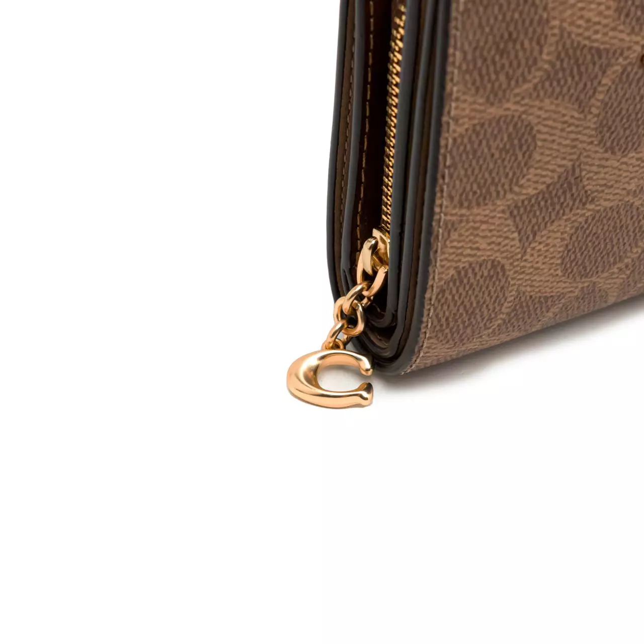 Jual Coach Snap Wallet Signature Canvas Tan / Brown Original 2025 ...