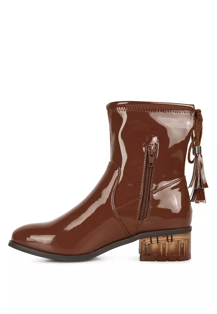 Buy London Rag Tan Tassels Detail Ankle Boots 2024 Online Zalora Philippines