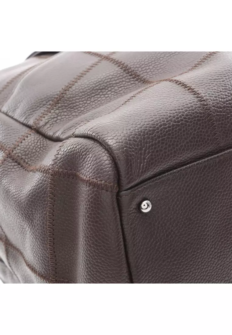 Buy Chanel Pre-Loved Chanel chocolate bar Boston bag Shoulder bag tote ...