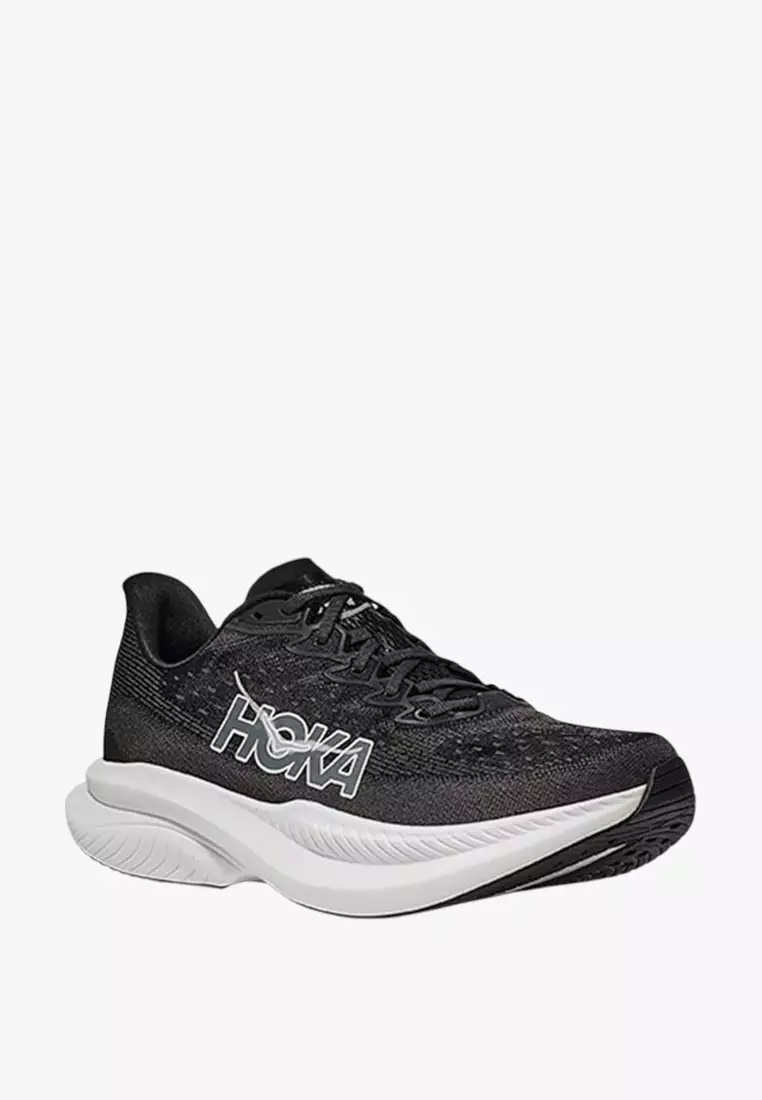 Buy HOKA Mach 6 Men's Running Shoes - Black / White 2026 Online ...