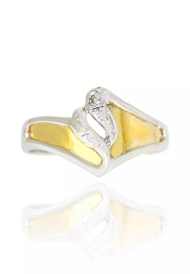 Buy DS Jewelry 14K-WG Design with Diamond Ring 2025 Online | ZALORA ...