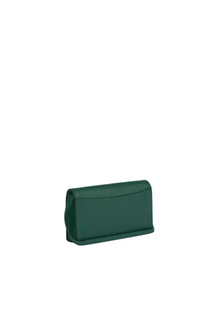 Buy Coach Coach Anna Foldover Clutch Crossbody Bag In Emerald Green ...